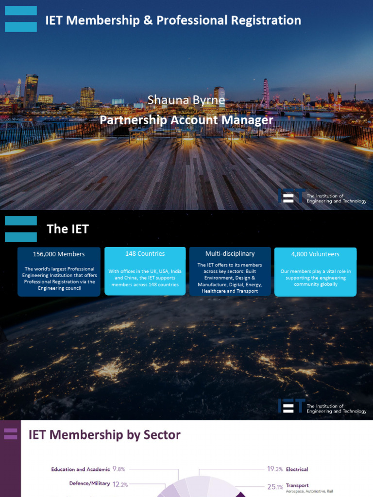 IET Membership Presentation | PDF | Engineering