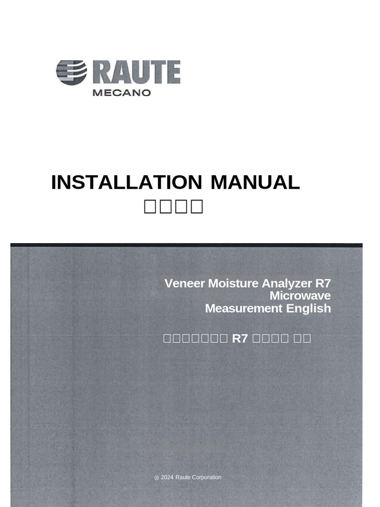 密度含水率分析仪MVA3 安装说明书 | PDF | Electrical Wiring | Electrical Components