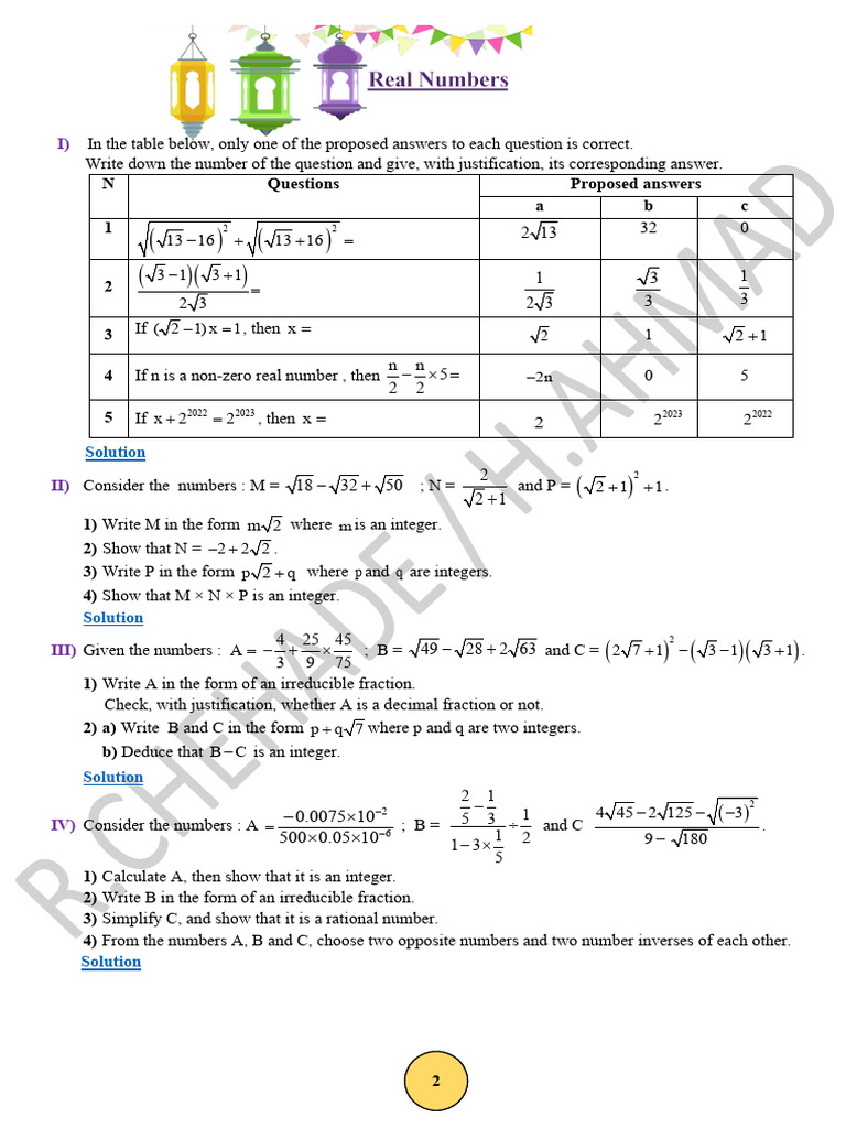New sheet | PDF | Elementary Mathematics | Discrete Mathematics