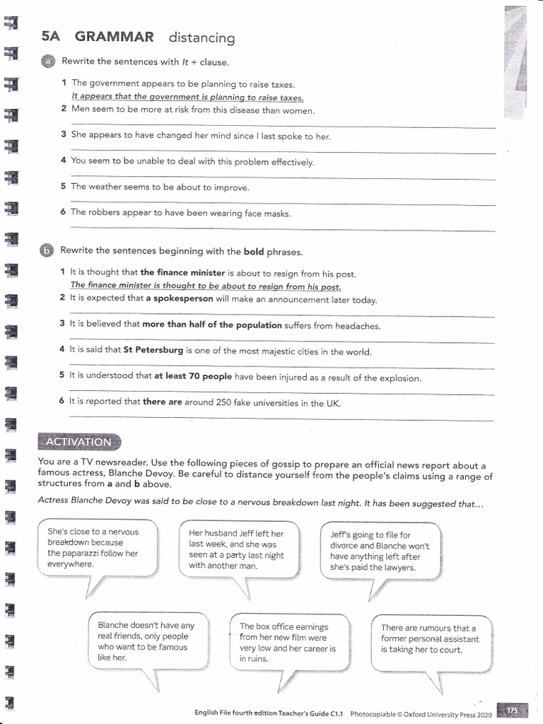 5.A. Grammar and Vocabulary | PDF