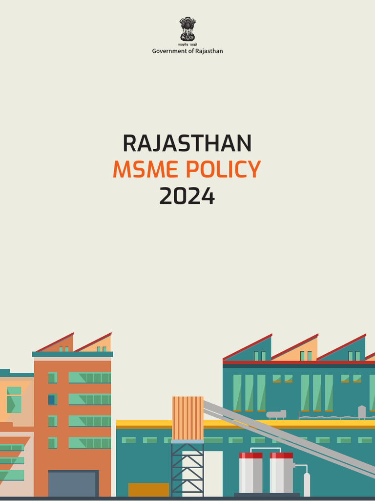 Rajasthan Msme Policy 2024 | PDF | Small And Medium Sized Enterprises ...