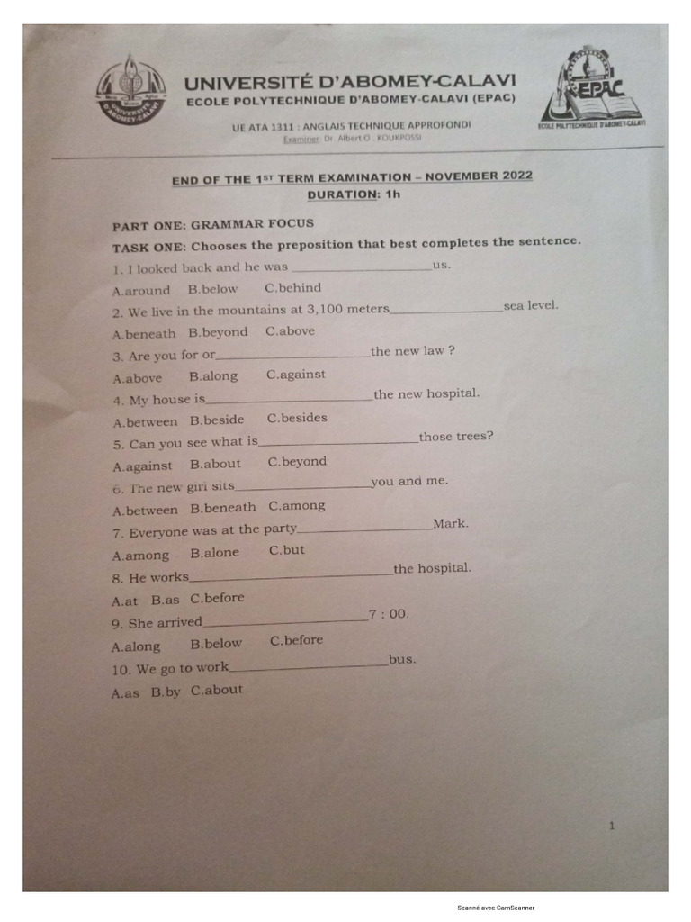 DOCUMENTS d'EPREUVES SI2 | PDF