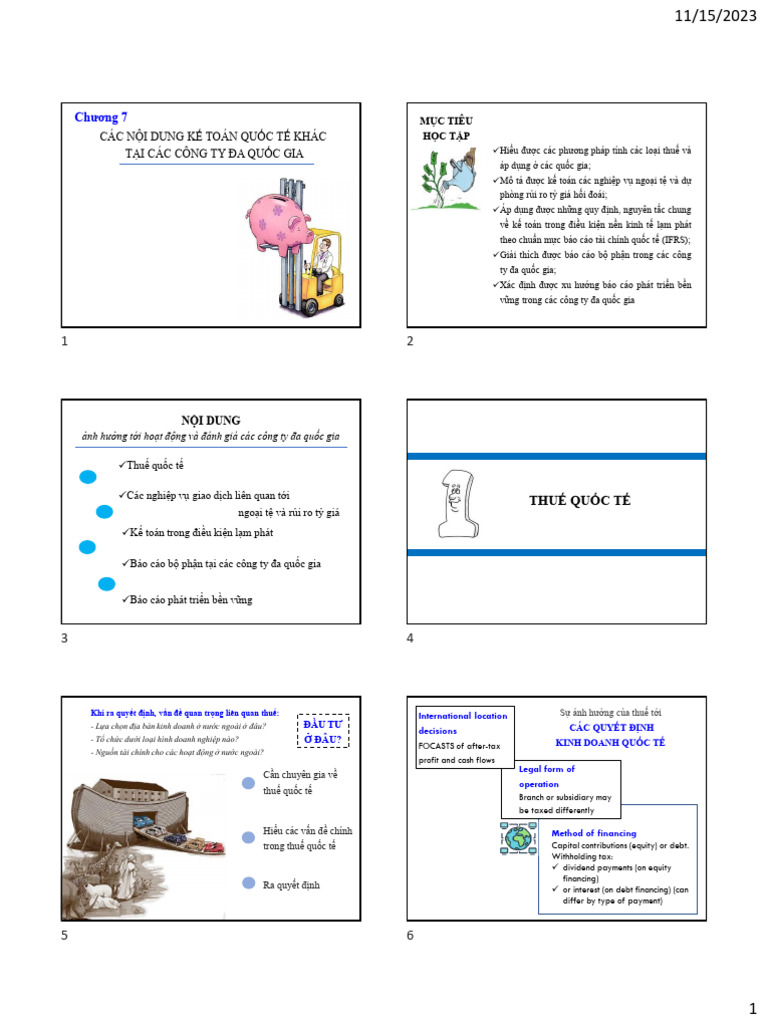 Chuong 7 - CÃ¡c váº¥n Ä á» KTQT khÃ¡c sv | PDF