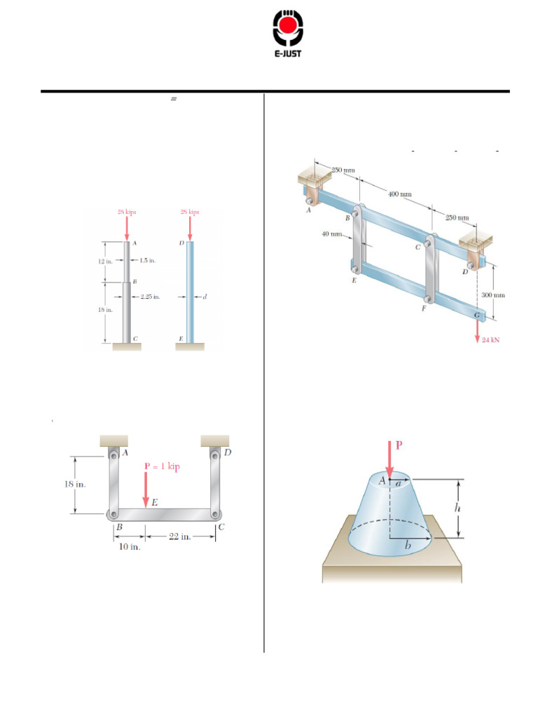 Sheet 2 | PDF | Stress (Mechanics) | Deformation (Engineering)