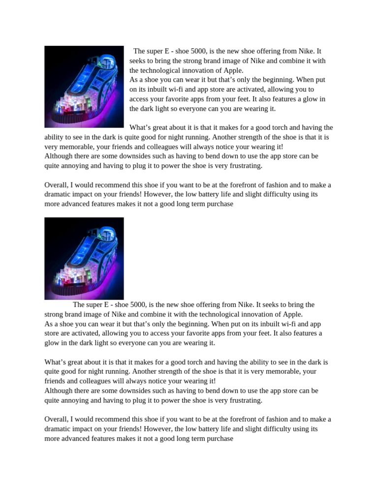 The Super E Shoe Review | PDF