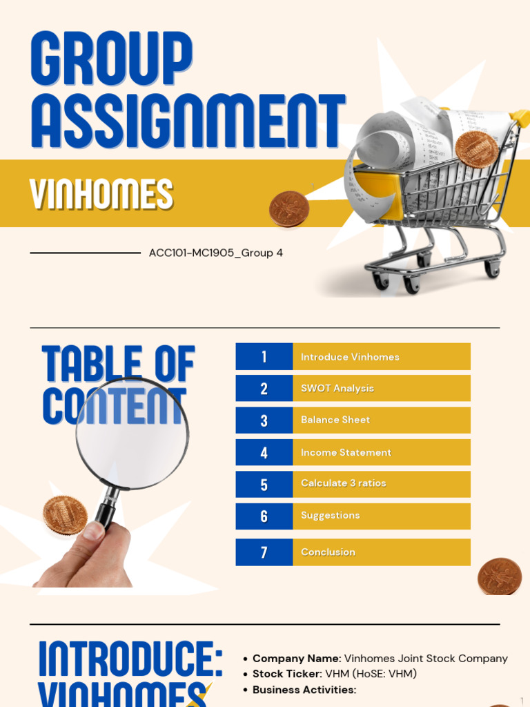 ACC101 - Slide - GR - Assignment - Group 4 | PDF | Debt | Leverage (Finance)