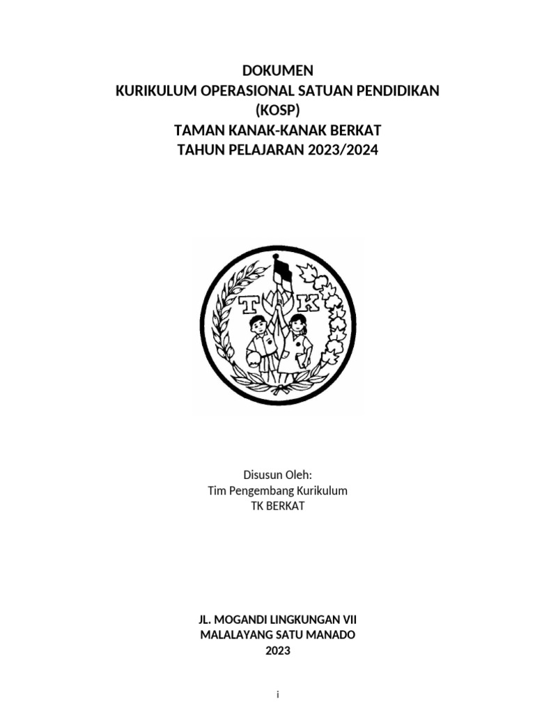 KURIKULUM TK | PDF