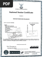 Matric Certificate | PDF