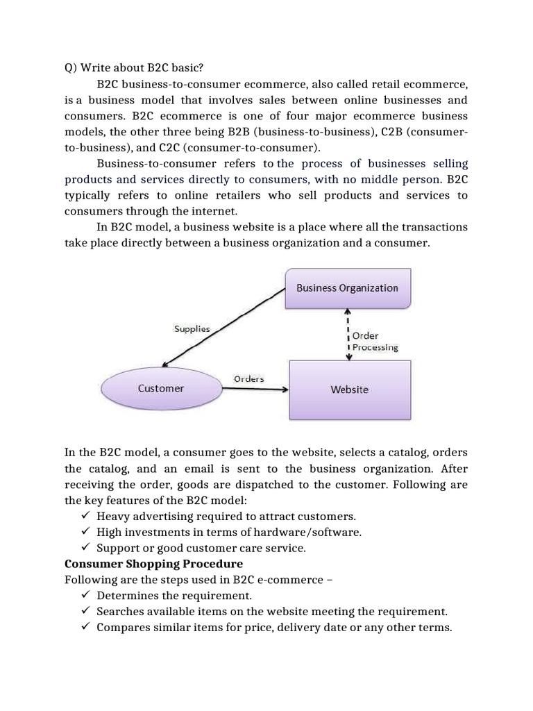 Business 2 Customer | PDF | E Commerce | Retail