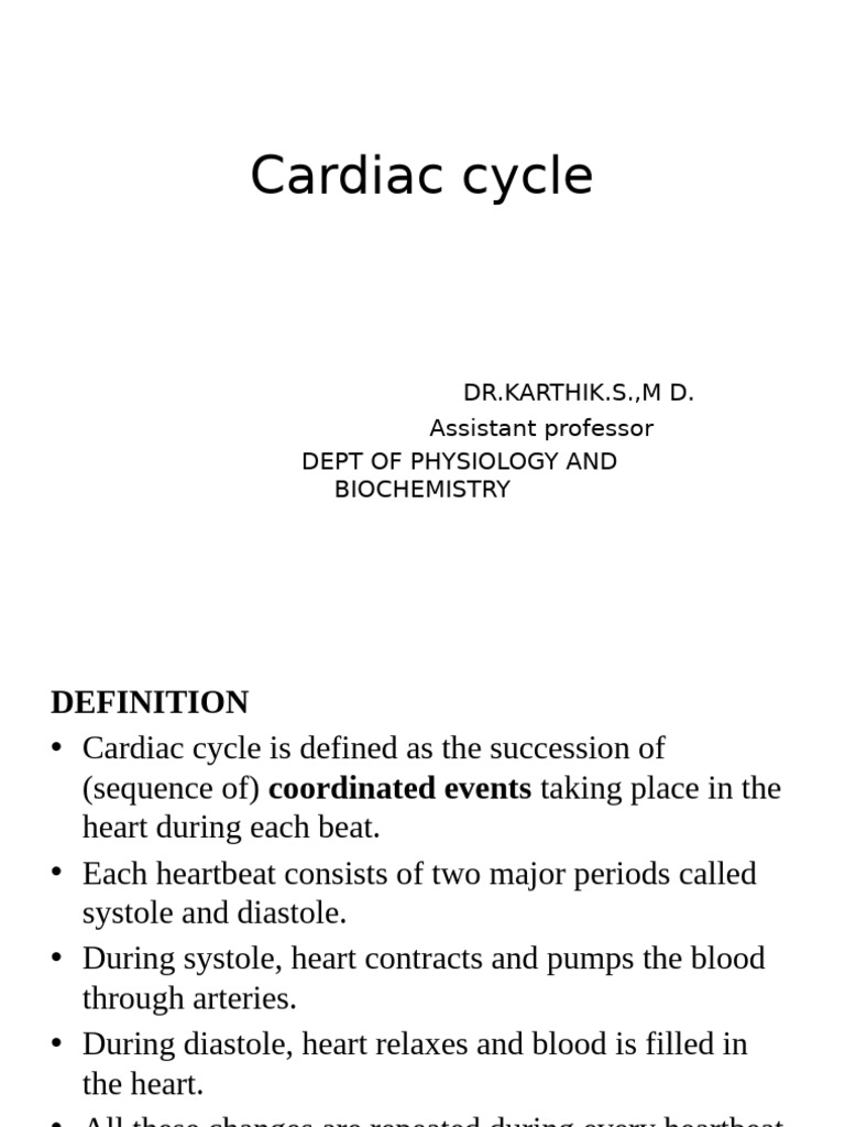 Cardiac Cycle 2 | PDF | Diastole | Atrium (Heart)