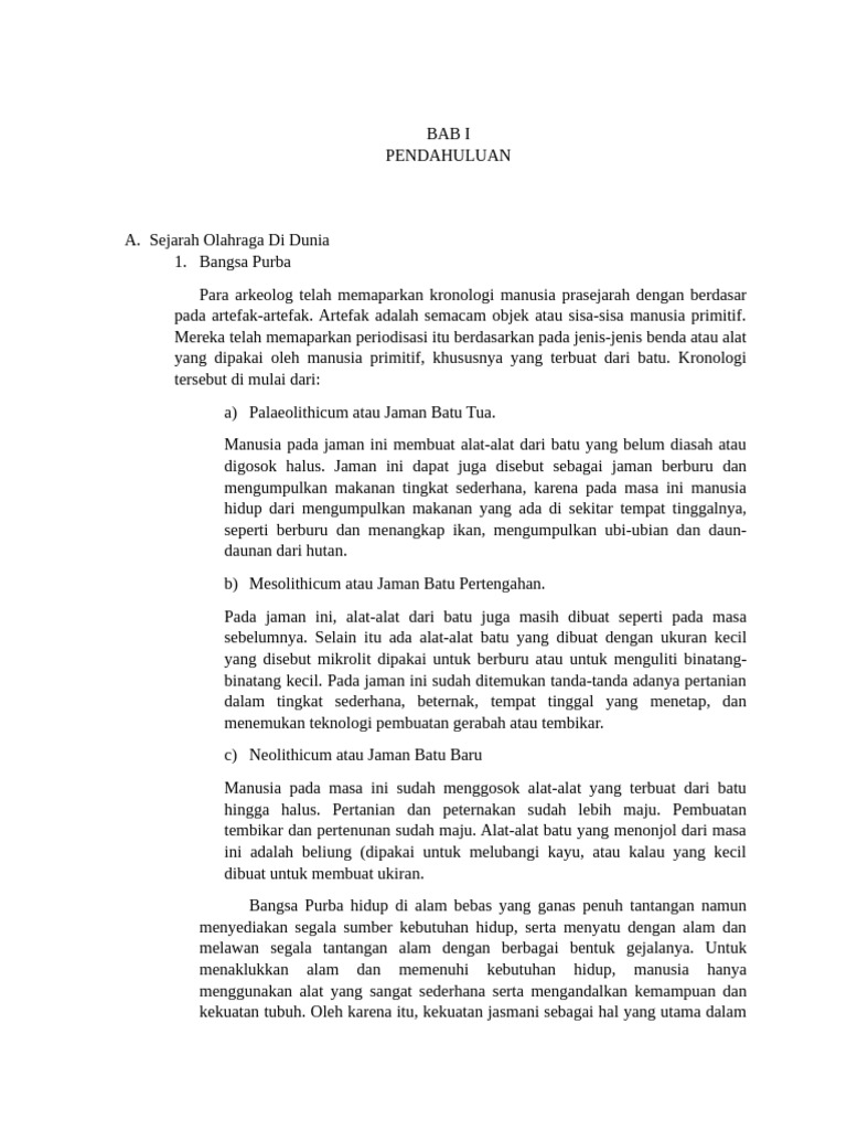 laporan penjas | PDF