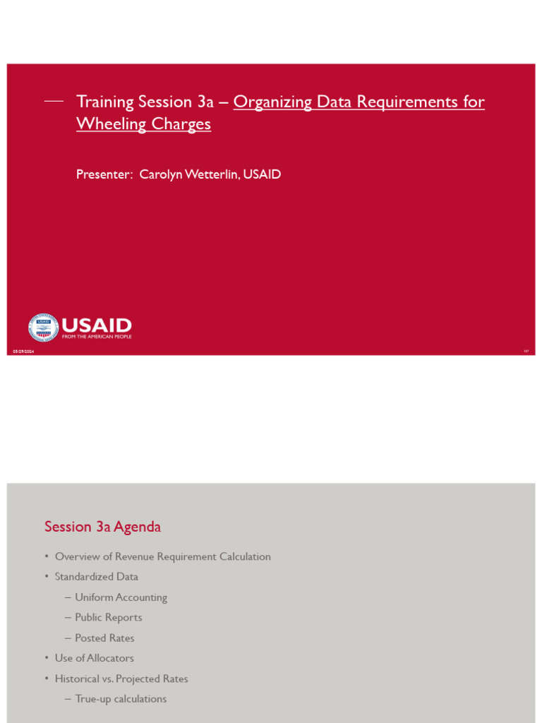 1 - Organizing Data Requirements For Wheeling Charges - Carolyn Wetterlin | PDF | Depreciation ...