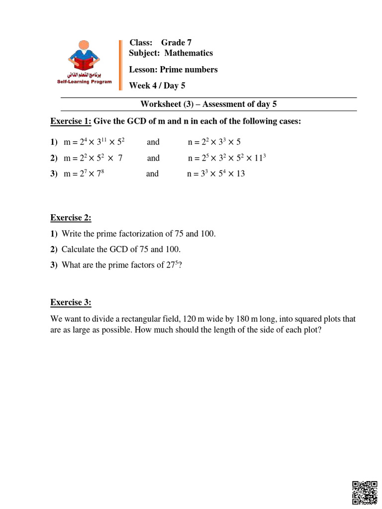SY21 22 SLP - Gr7 W4 D5 Math Worksheet | PDF