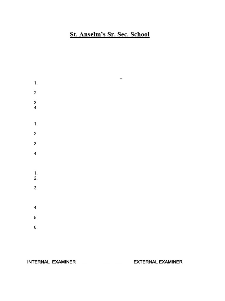 CLASS 12th physics practical question paper | PDF | Electrical ...