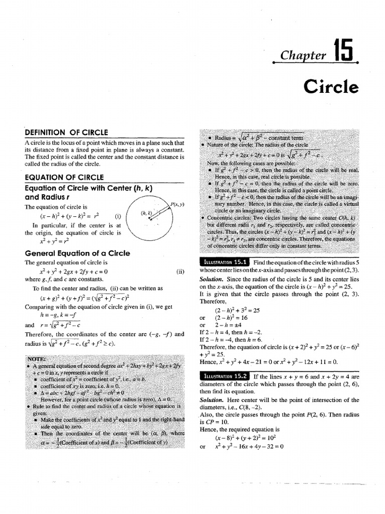 15 circle | PDF | Circle | Tangent