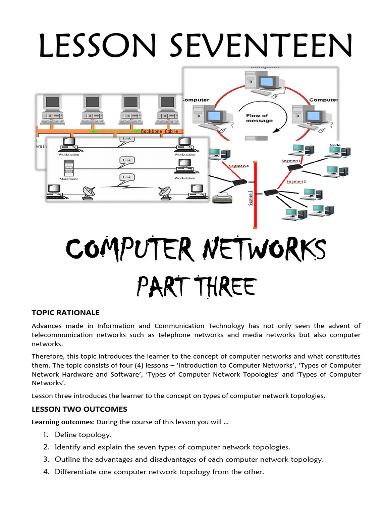 Types of Computer Network Topologies | PDF | Network Topology ...