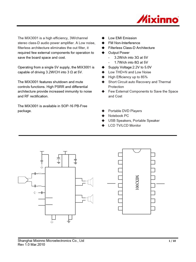 MIX3001 | PDF | Electronic Filter | Capacitor