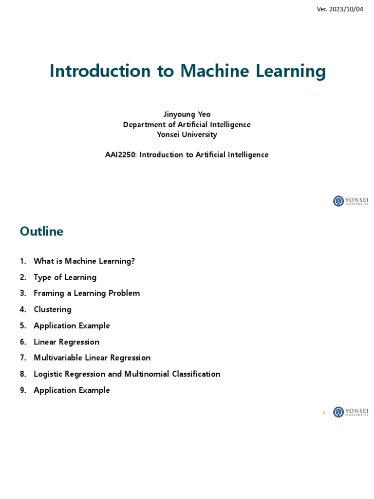 Ch3-Machine Learning | PDF | Machine Learning | Cluster Analysis