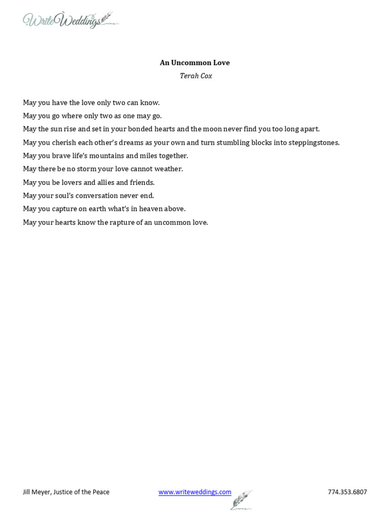 An Uncommon Love | PDF