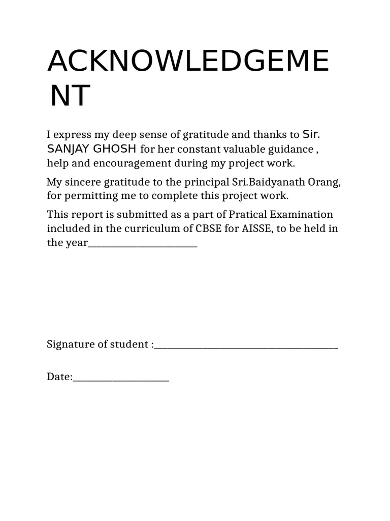 Physical Acknowledgement1 | PDF