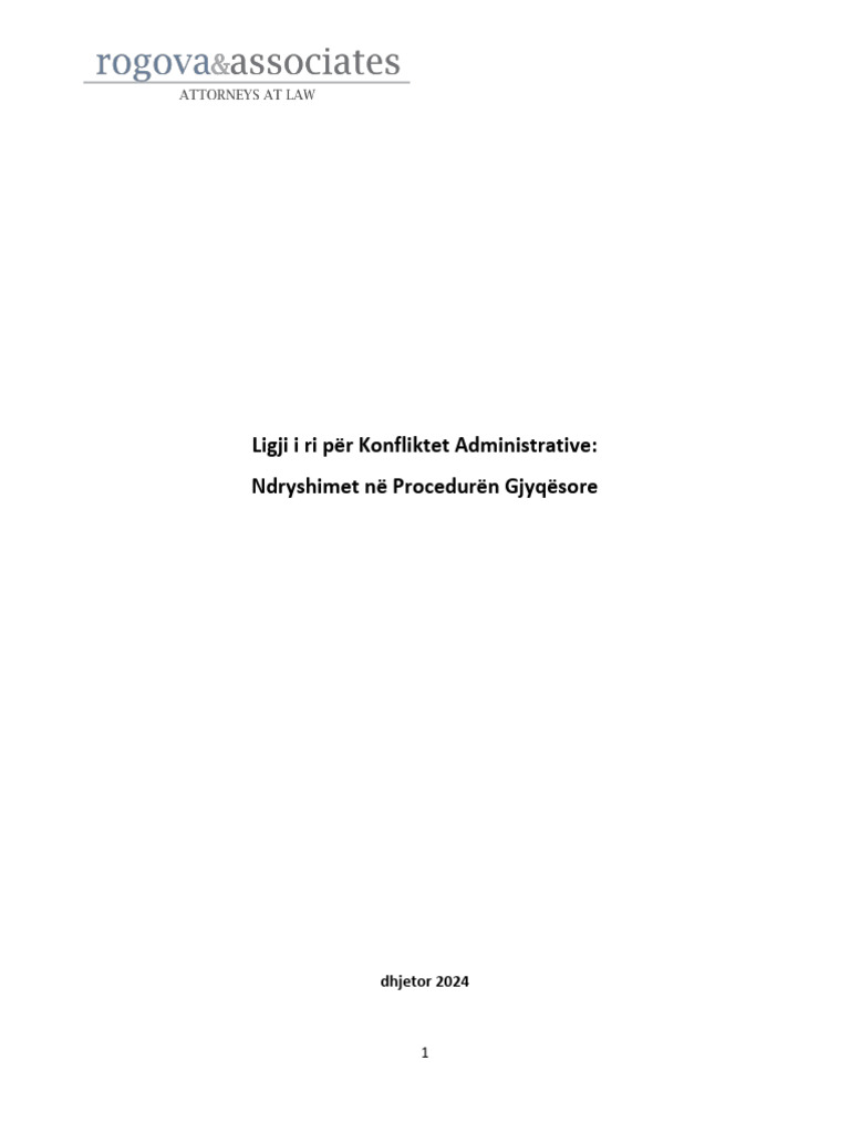 Risit Në Procedurën e Konfliktit Administrativ | PDF
