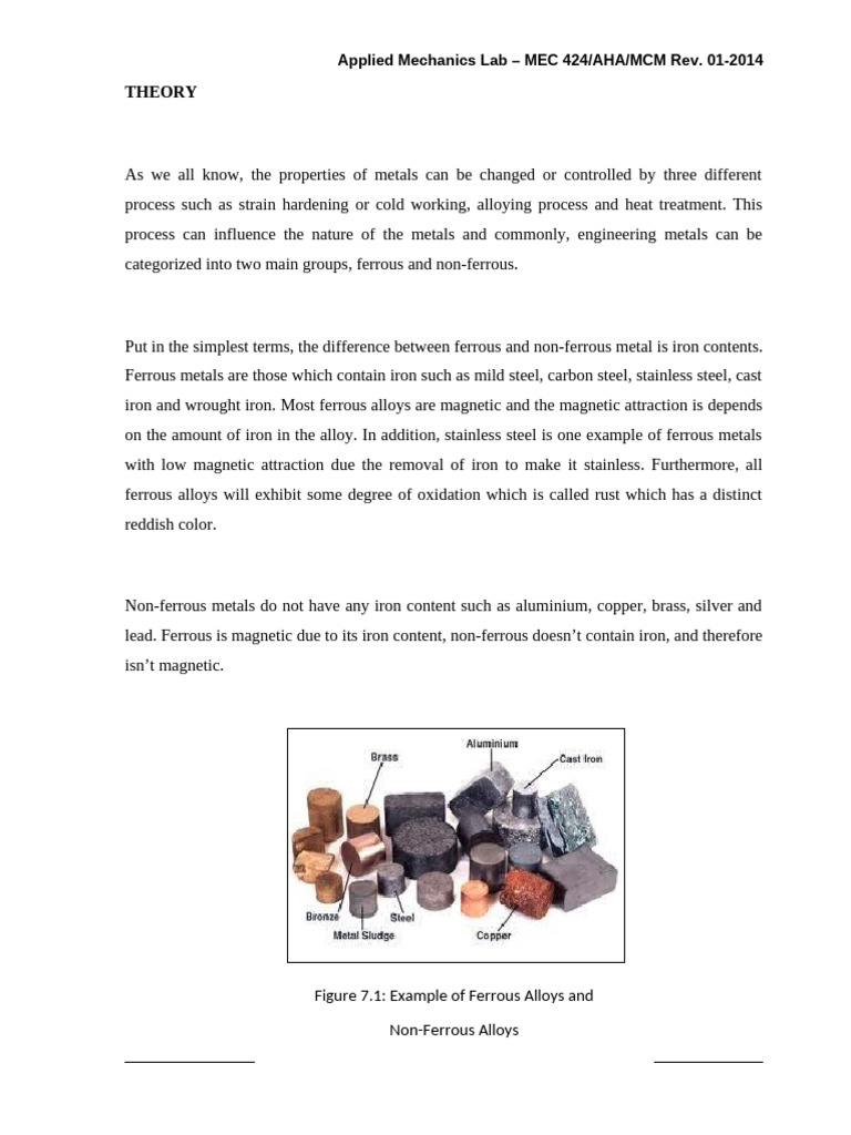 THEORY,Procedure Aidil | PDF | Heat Treating | Metalworking