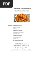 Contoh Proposal Usaha Makanan | PDF | Bisnis