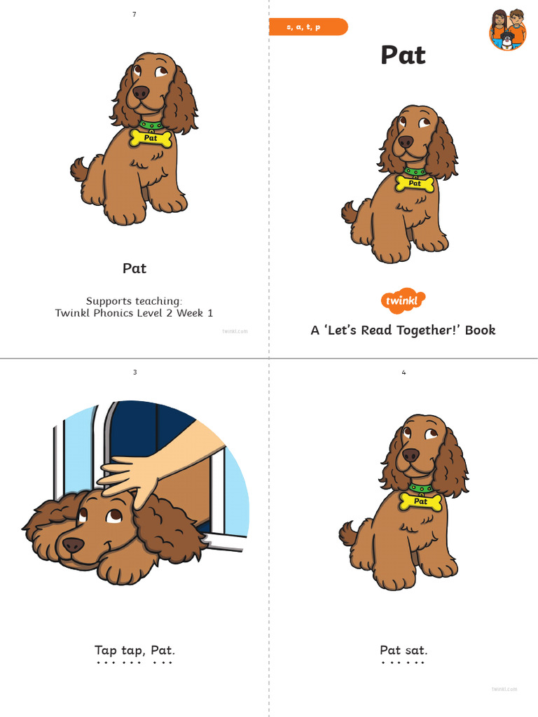 Level 2 Week 1 Reading Minibook Pat | PDF