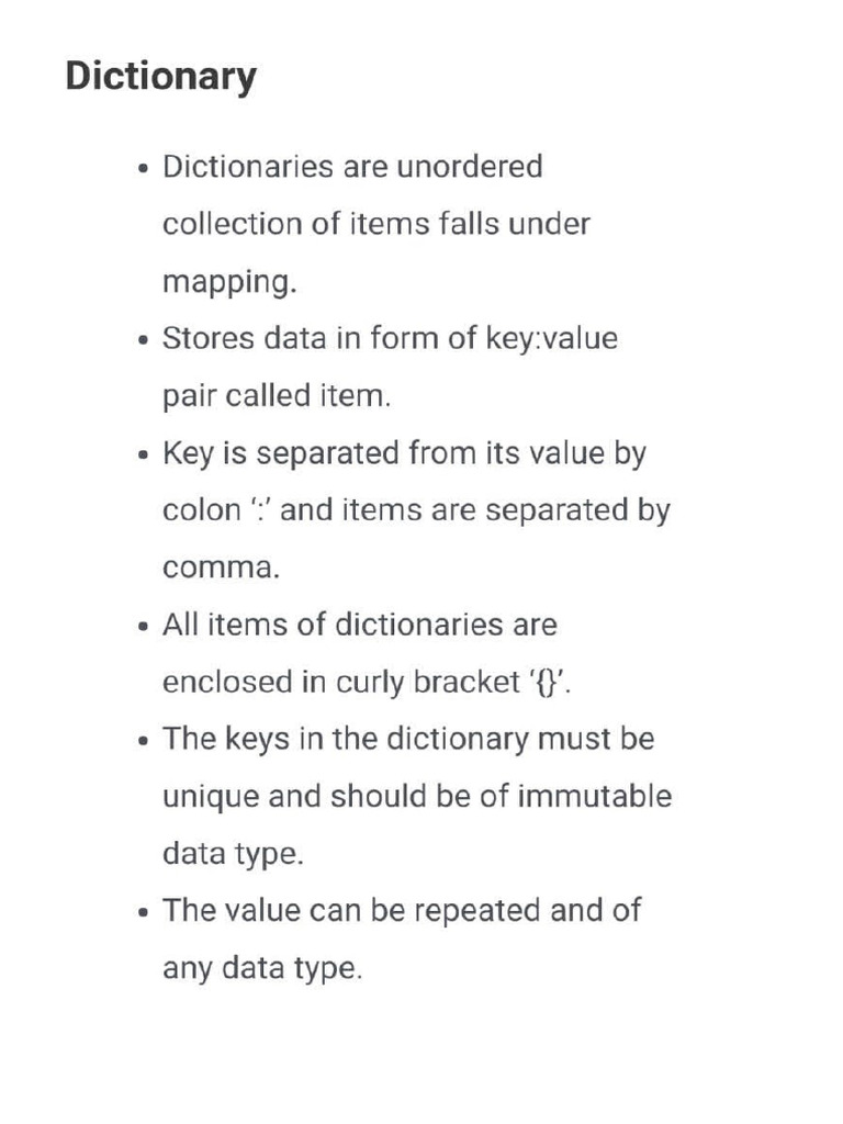 Dictionary and Sorting | PDF