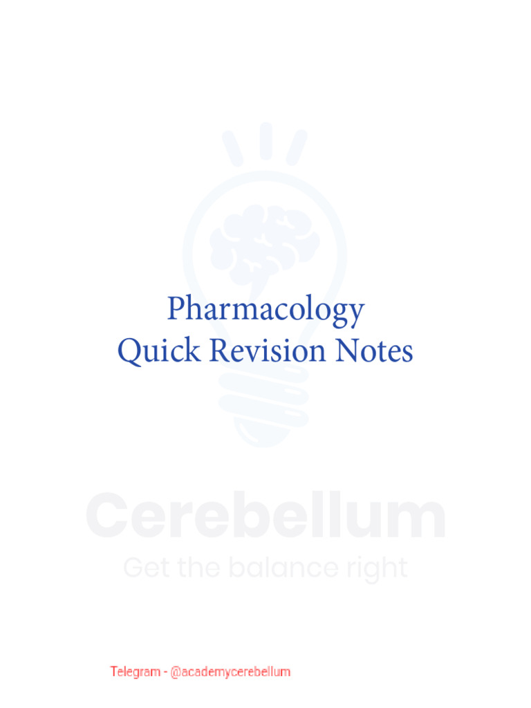 Pharma Imp | PDF | Drug Metabolism | Acetylcholine