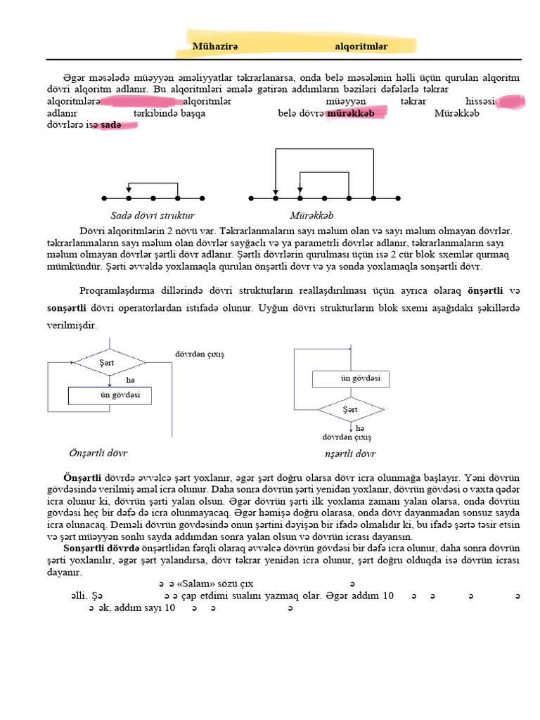 Proqram Dili-1-Muhazire-4 2 | PDF