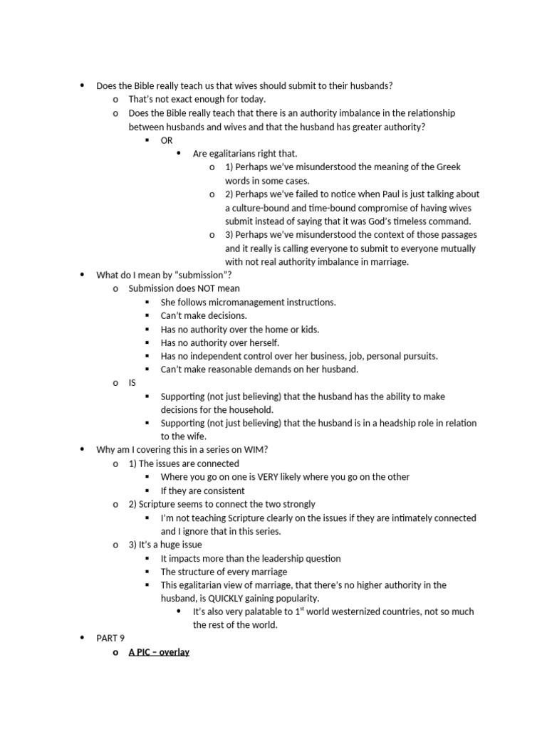 9 Mutual Submission or Wifely Submission - Revised | PDF | Abraham ...