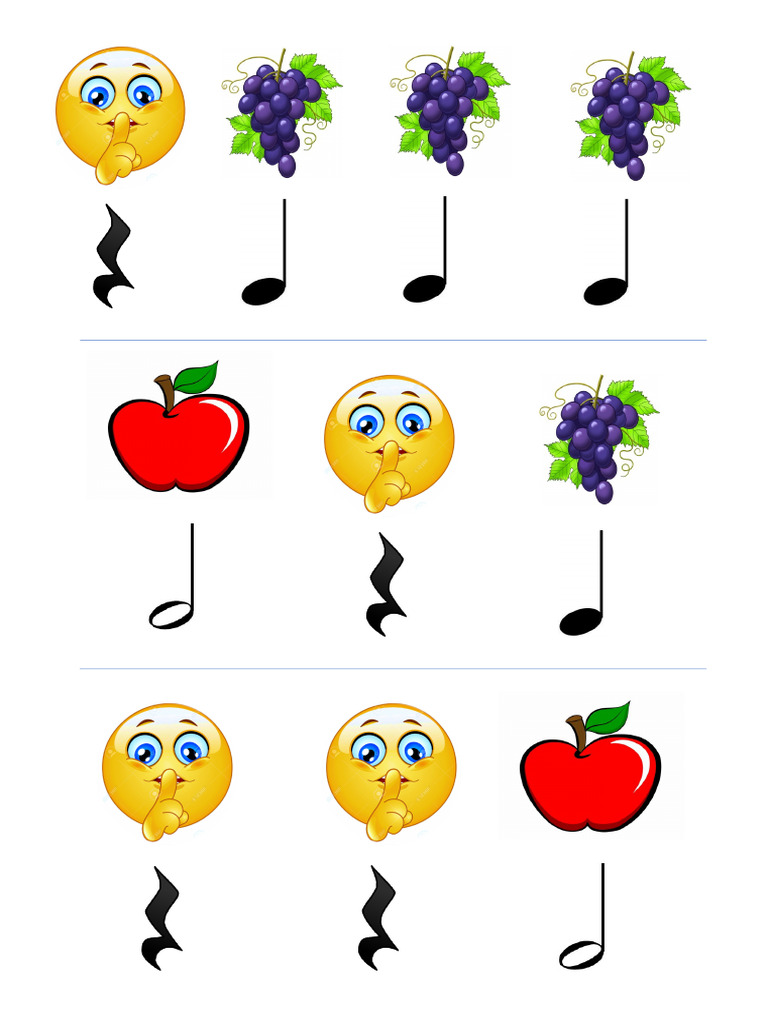 1-Bar Length Rhythmic Patterns | PDF