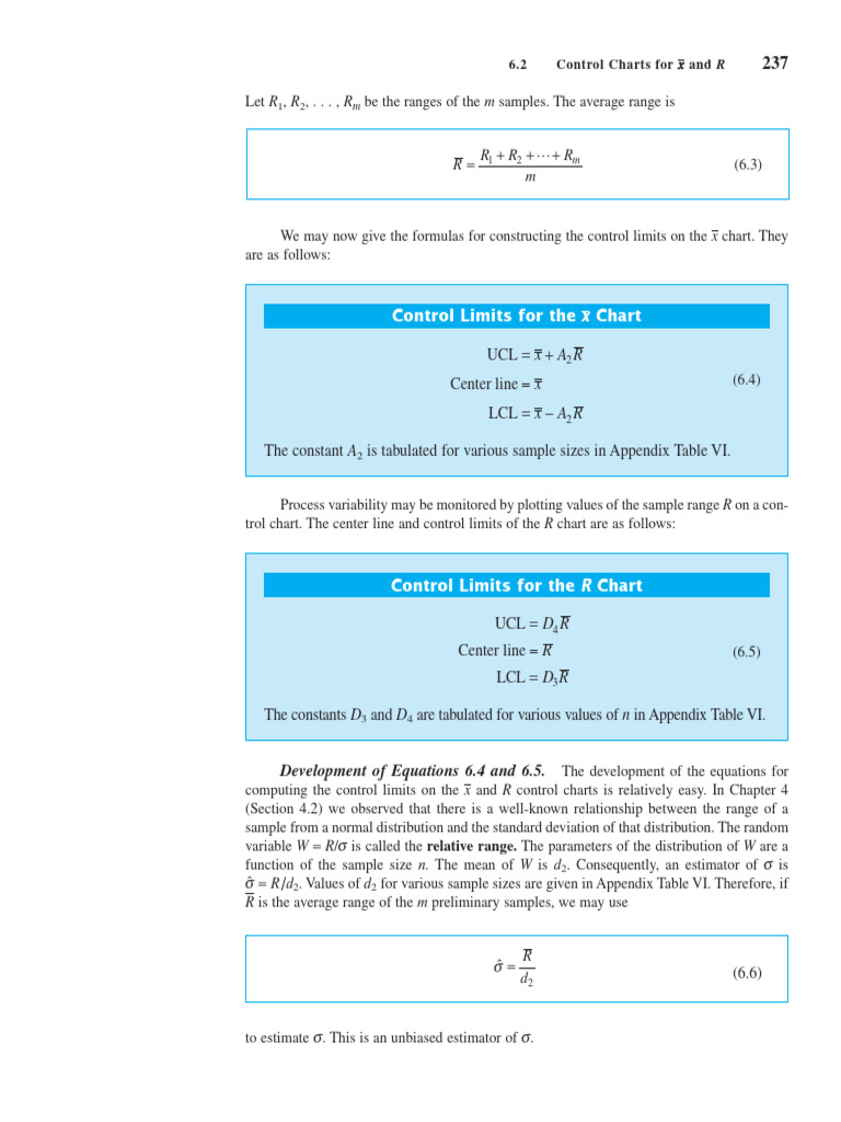 Control Charts Constants-Gyanesh's Mac Mini | PDF | Estimator ...