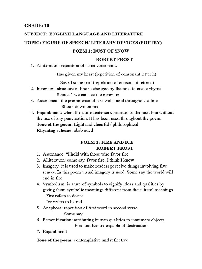 FIGURE OF SPEECH (POETRY) | PDF | Poetry | Rhyme