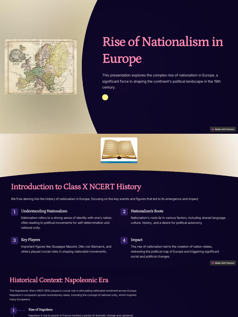 Rise of Nationalism in Europe | PDF | Nationalism | Otto Von Bismarck