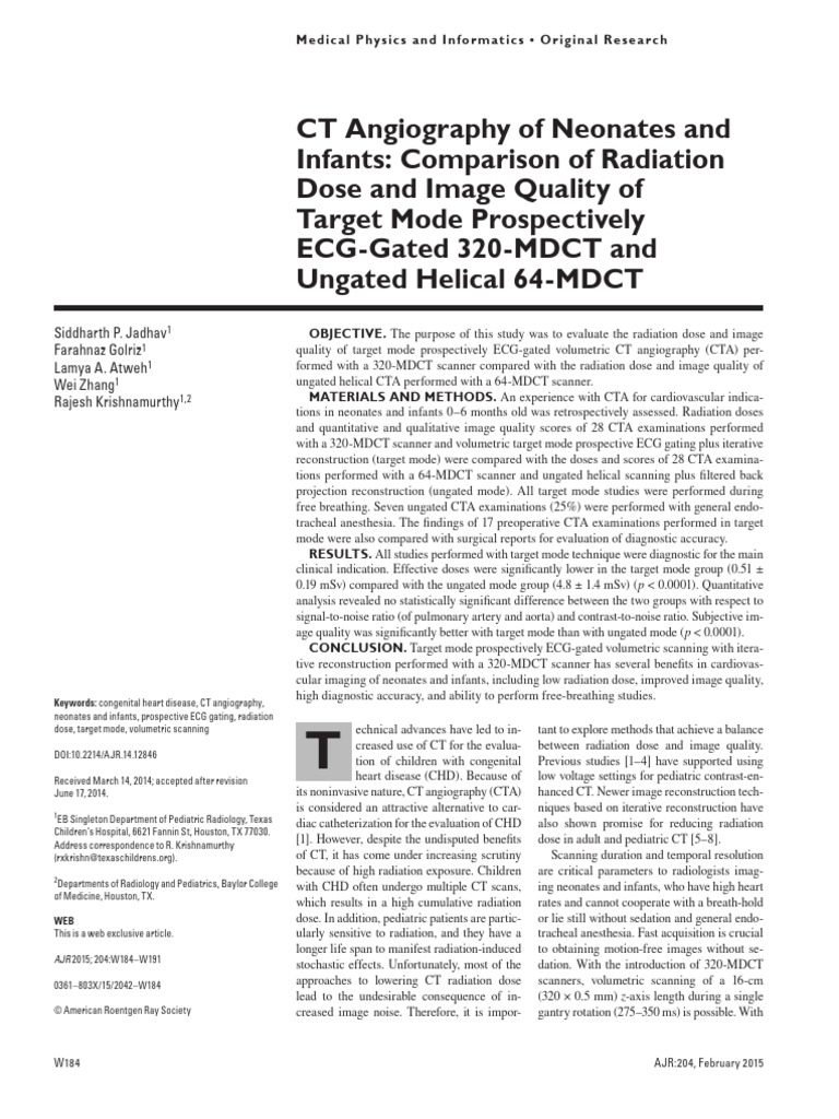 Protocolo Cardiac Cta | PDF | Ct Scan | Medical Tests