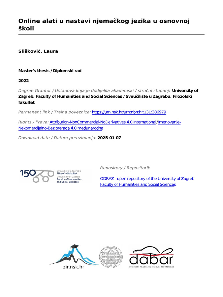 Sliskovic Diplomski Rad Converted | PDF