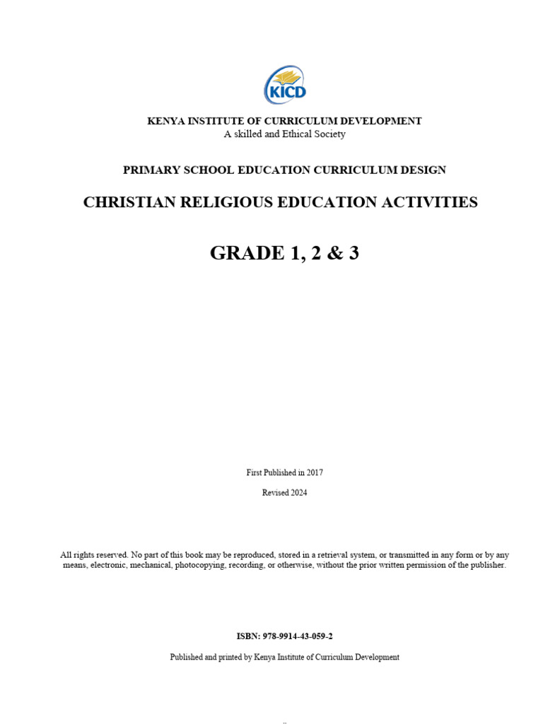 Grade 3 CRE | PDF | Curriculum | Learning