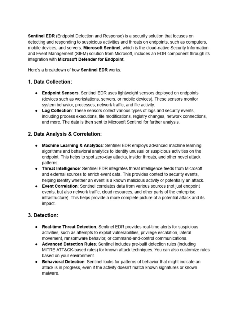 How SentinelOne works | PDF | Security | Computer Security