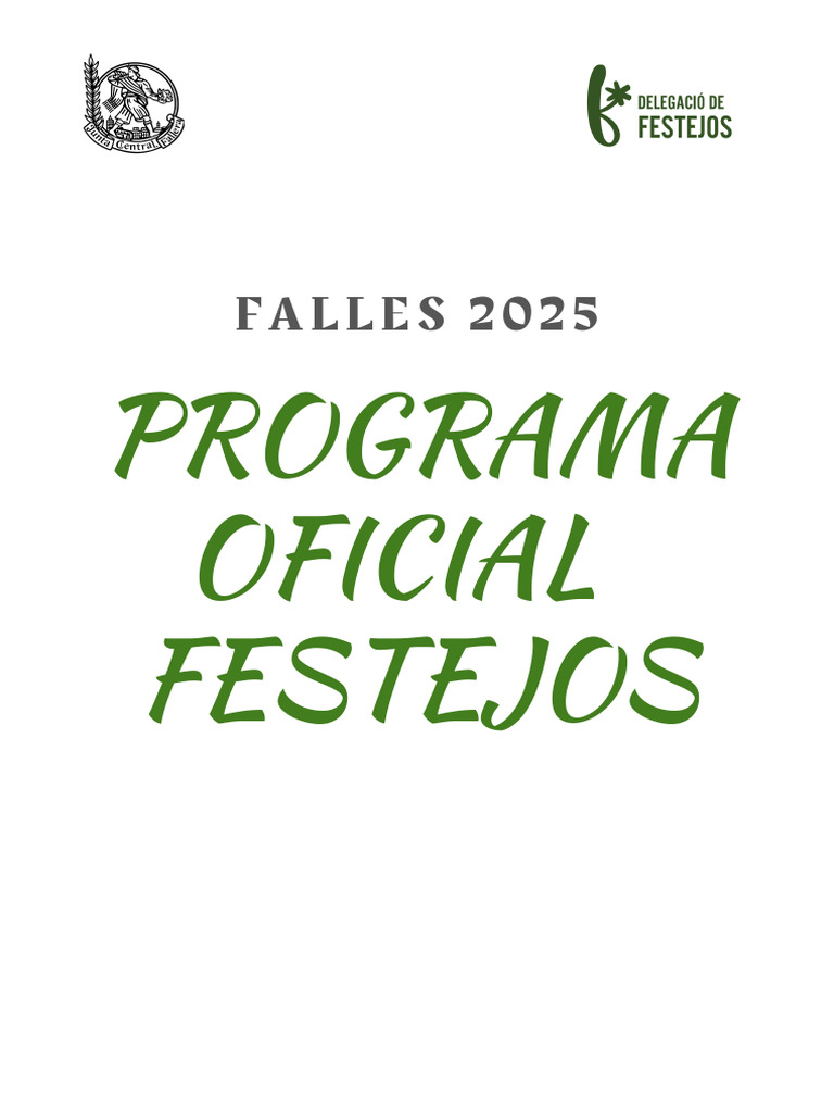 Programa Oficial Festejos FALLES 2025 - Def | PDF
