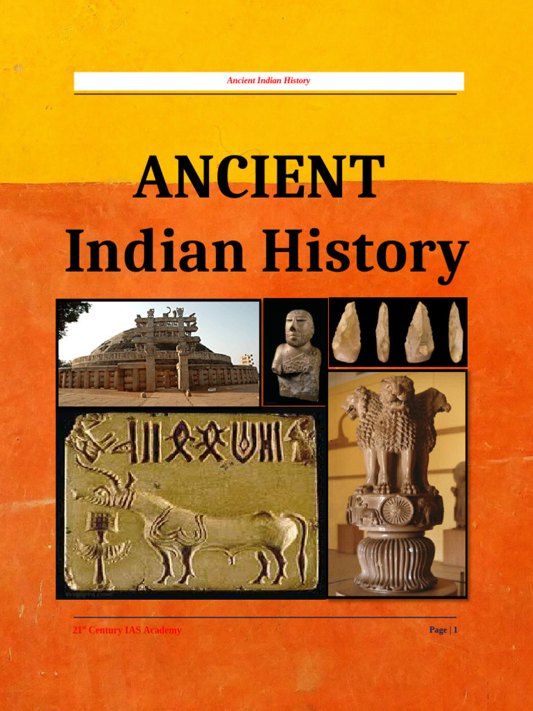 Ancient Indian History Overview | PDF | Vedas | Paleolithic