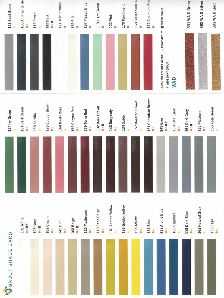 Ardex Shade Card New | PDF