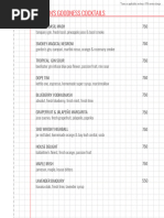 Minibar Price List and Menu Items | PDF | Alcoholic Drinks | Drink