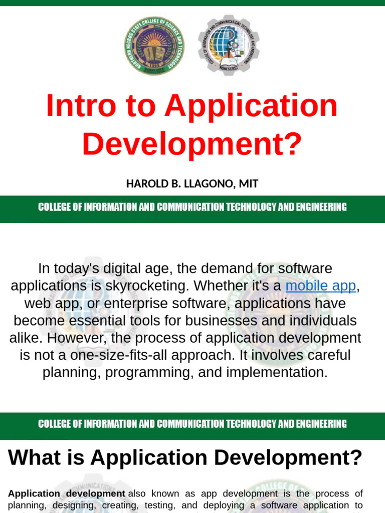 1 - Intro to AppDev | PDF | Software Development | Java (Programming ... 1 - Intro to AppDev | PDF | Software Development | Java (Programming ...