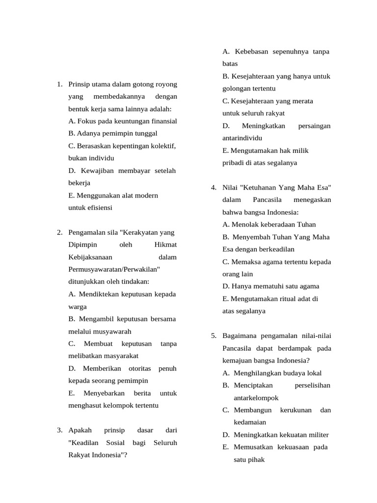 Kisi Kisi 2024 | PDF