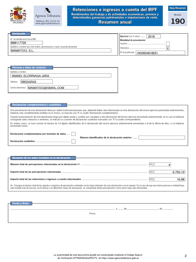 1570187763007_MODELO 190_2018 MAMATOCI_removed | PDF