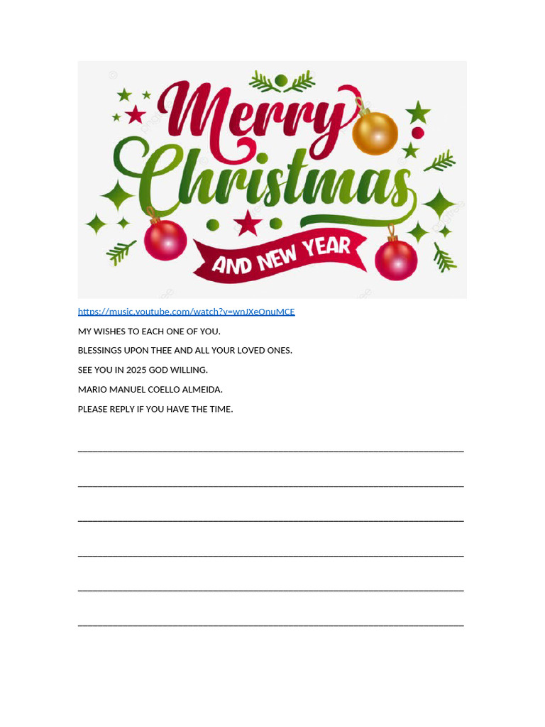 Classwork 33 - My Wishes To Each One of You | PDF