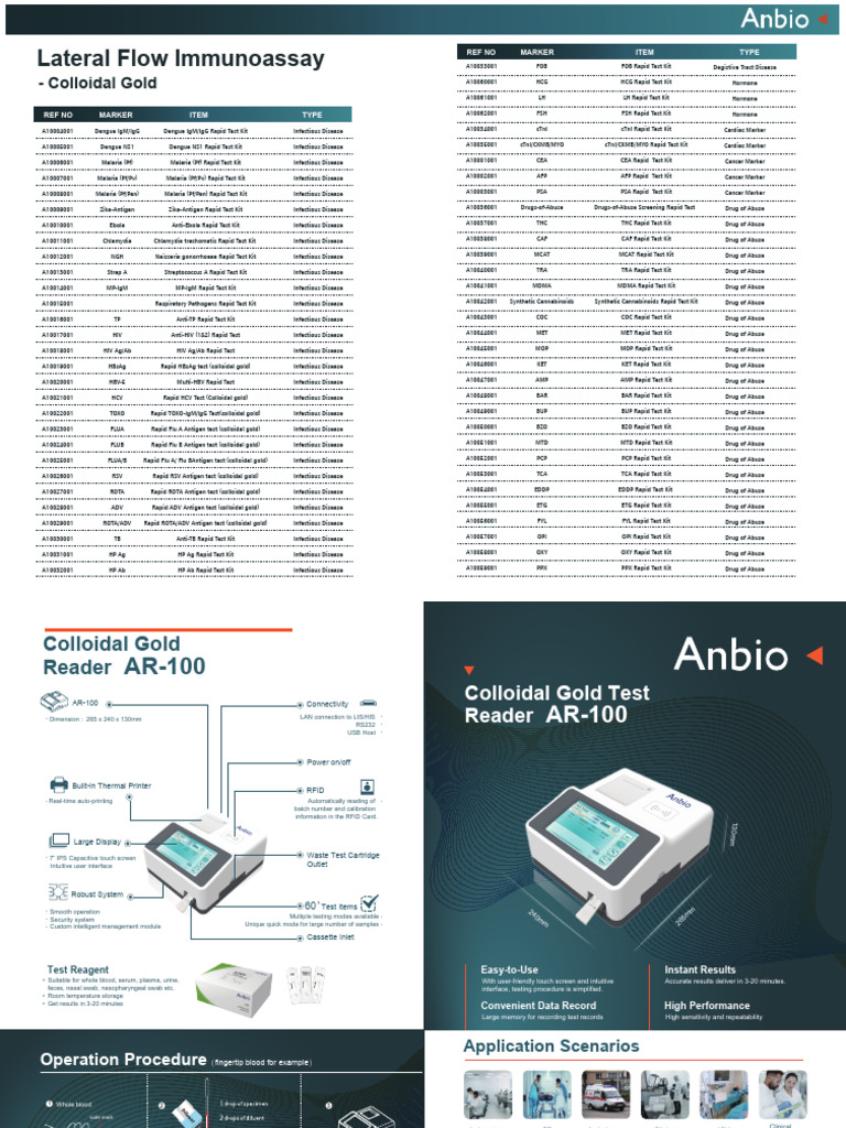 ANBIO AF-100 Immunoassay | PDF | Infection | Medical Specialties