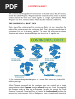 Continental Drift Theory | PDF | Science & Mathematics